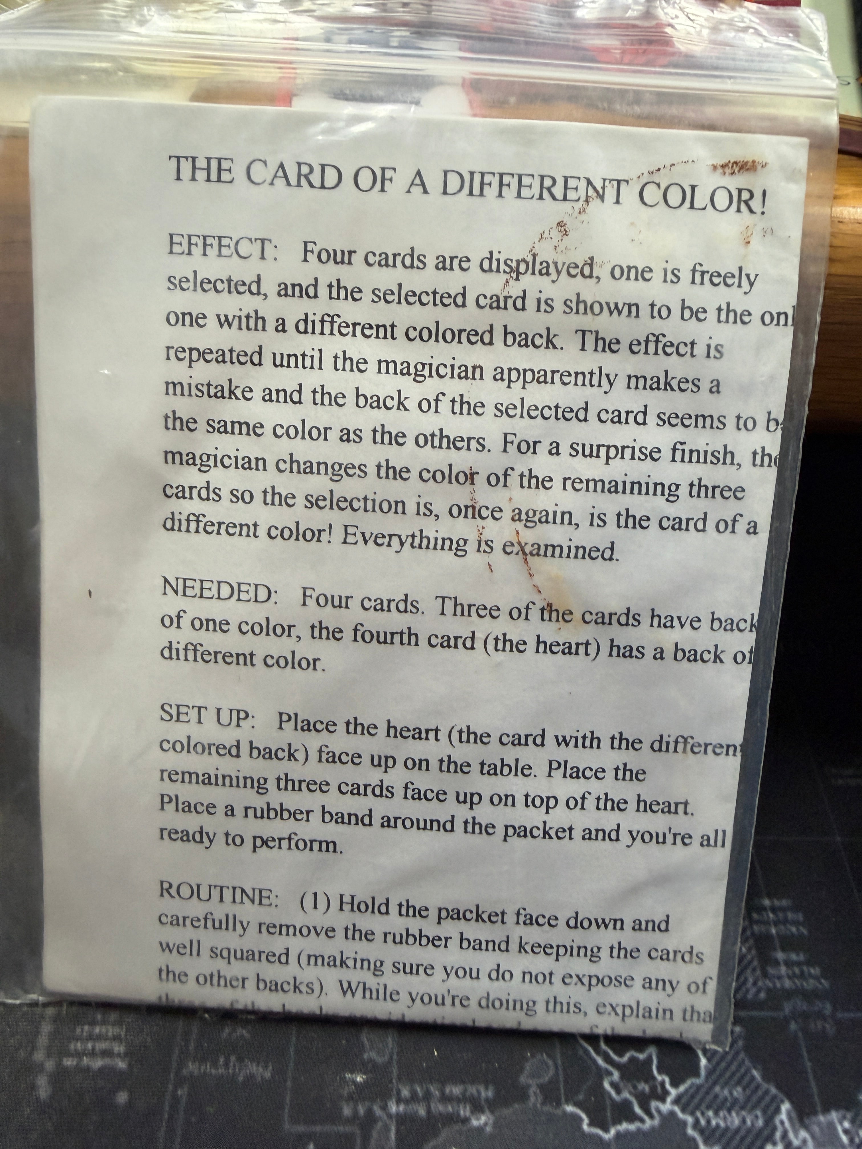 Card of a Different Color – Classic Close-Up Card Effect – Magickits ...
